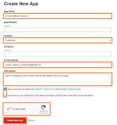 Creating A Yelp Api Key Smash Balloon