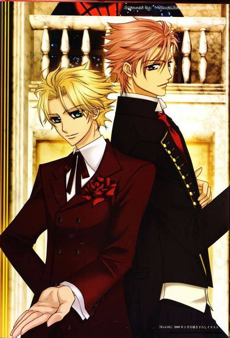 Two Anime Characters Standing Next To Each Other