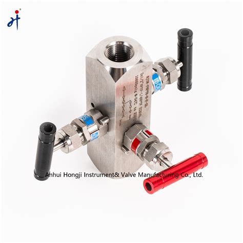 Root Valve Three Handle Needle Valve 3 Way Valve Manifold Block And