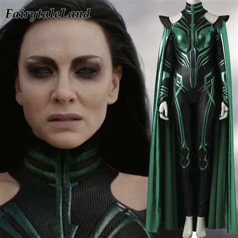 Thor Ragnarok Hela Cosplay Costume Fancy Women Sexy Jumpsuit Cosplay Halloween Costumes Goddess