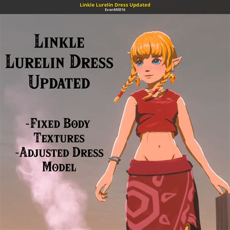 Linkle Lurelin Dress Updated Mod For The Legend Of Zelda Breath Of The Wild Wiiu Botw Mods