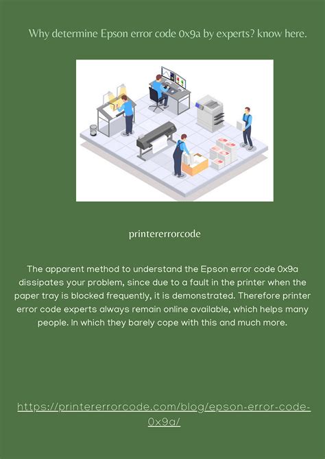 Why Determine Epson Error Code 0x9a By Experts Know Here