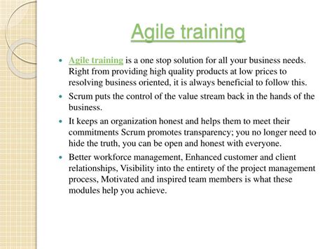 PPT Agile Training Scrum Training PowerPoint Presentation Free Download ID 2294203