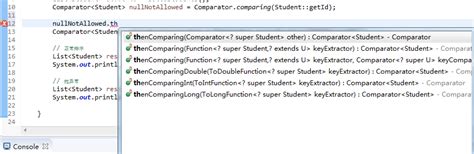 jdk8新特性：使用stream、comparator和method reference实现集合的优雅排序 jdk8 comparator