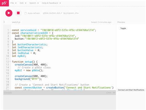 Getting Started With P5blejs Using Arduino Nano 33 Ble Arduino Project Hub