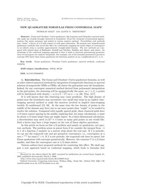 pdf new quadrature formulas from …people maths ox ac uk trefethen