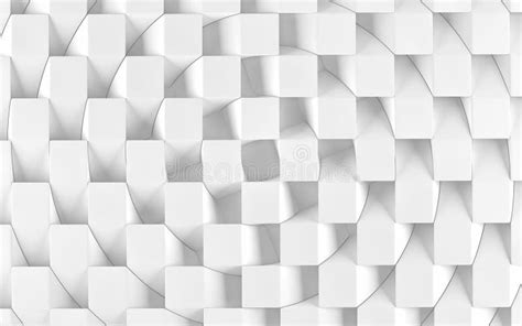 Abstract White Geometric Background White Texture With Shadow Stock Illustration Illustration