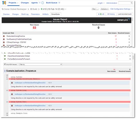 Adding Sonarqube Results To The Teamcity Build Page Musing Rants