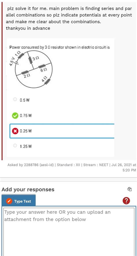 Answered Plz Solve It For Me Main Problem Is Finding Series And Par