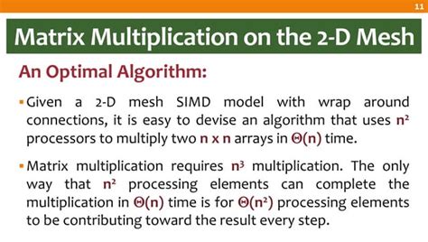 Chapter 7 Matrix Multiplication Ppt