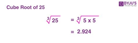 Find The Cube Root Of 25