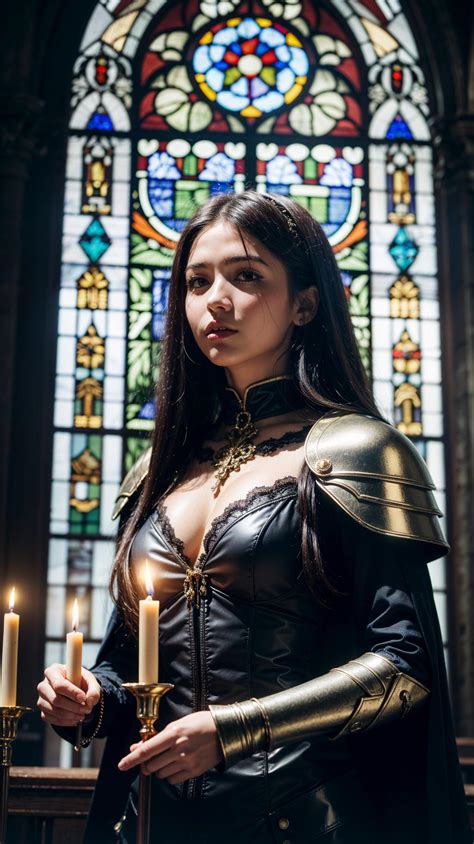 Alternative Reality Mmorpg Paladin Knight Preparing Prayer Buffs R