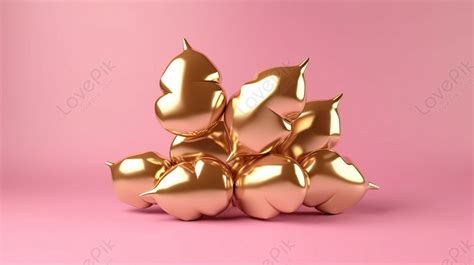 하트와 입술 모양이 있는 호일 풍선 분홍색 배경의 3d 렌더링에서 빛나는 홍색 배경 풍선 배경 늑골 배경 이미지 Hd 홍색 풍선 늑골 배경 사진 무료 다운로드