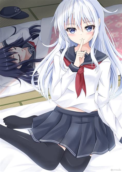 Hibiki And Akatsuki Kantai Collection Drawn By Yurasuku Danbooru