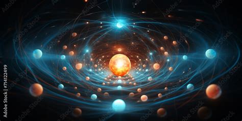Atom Molecule Structure Under Microscope The Atomic Nucleus Is The Small Dense Region