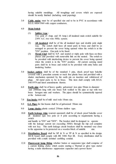 General Notes To Bsr Building Schedule Of Rates Docx