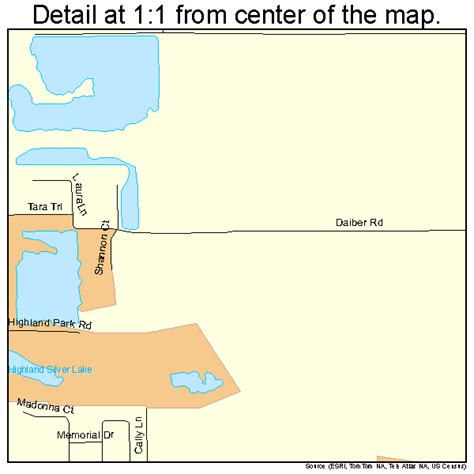 Highland Illinois Street Map 1734670