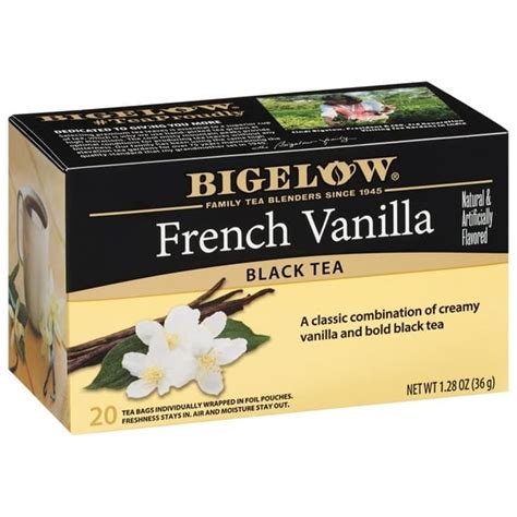 Bigelow French Vanilla Black Tea Bags 20 Count Box Pack Of 6