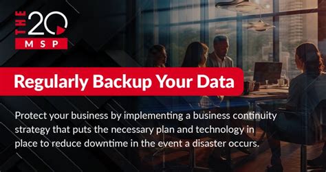 the key to minimizing downtime in the face of a disaster is preparation
