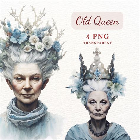 Old Queen Clipart Woman Clipart Fairytale Clipart 4 High Quality Png