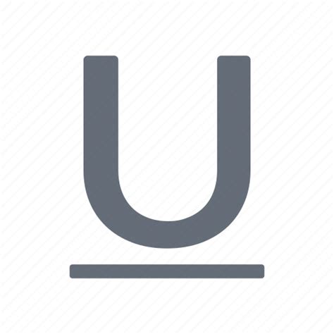 Character Small Underline Icon