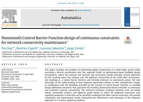 Lorenzo Sabattini On Linkedin Control Robotics Multirobotsystems Multiagentsystems