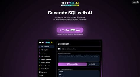 Text2sqlai Convierte Texto En Sql Con Ia En Segundos Directorio De