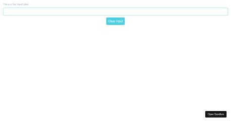 TextInput Clear Button Text RN Codesandbox
