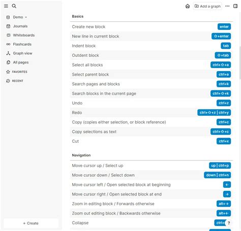 Logseq Keyboard Shortcuts ‒ Defkey