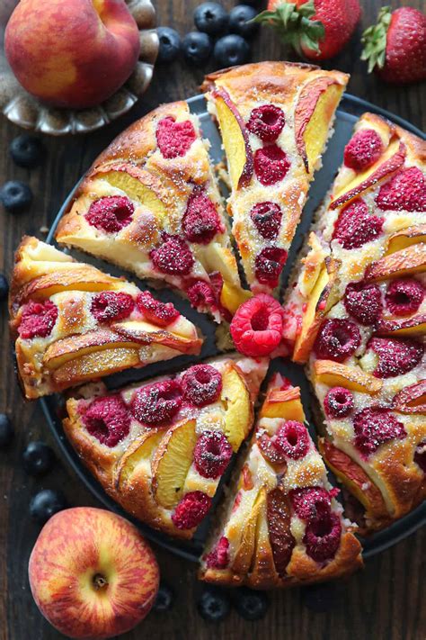 Raspberry Peach Cake Tri This
