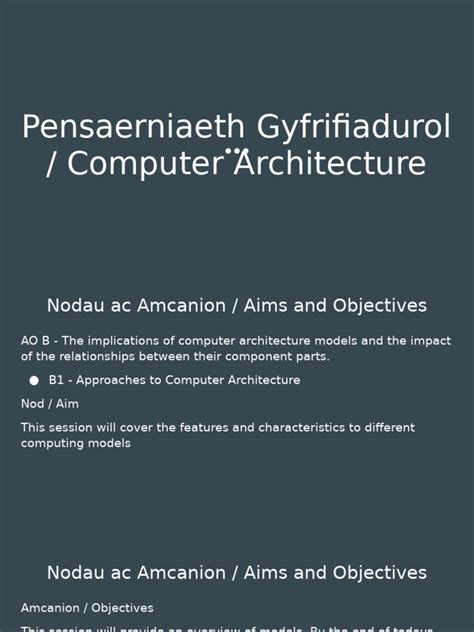 Lesson 3 Computer Architectures Pdf