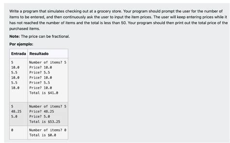 solved write a program that simulates checking out at a