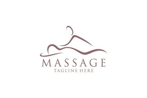 Body Massage Logo Body Spa Centre Icon Massage Parlour Spa Relax