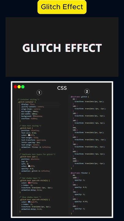 Glitch Text Effect Using Css In React Js 🚀 Coding Frontend
