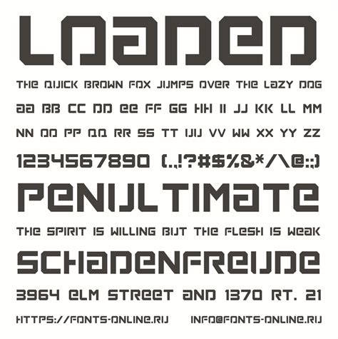 Loaded Font