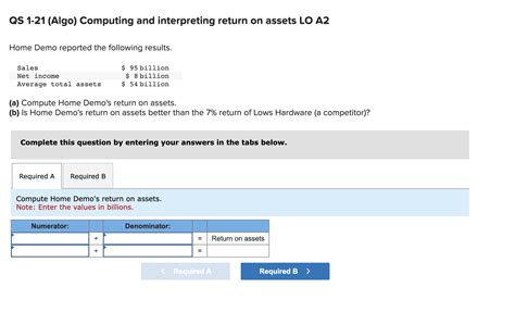 Solved Home Demo Reported The Following Results A Compute