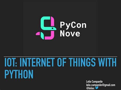 iot internet of things with python pdf