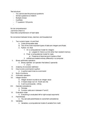 Hw Part Practice Materials CS Studocu