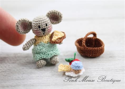 Crochet Pattern Tiny Mouse In A Tin Box Etsy Australia