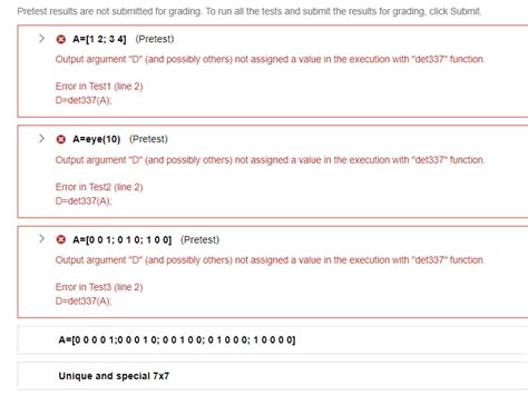 Matlab Assignment 5 Determinants Done Right F22
