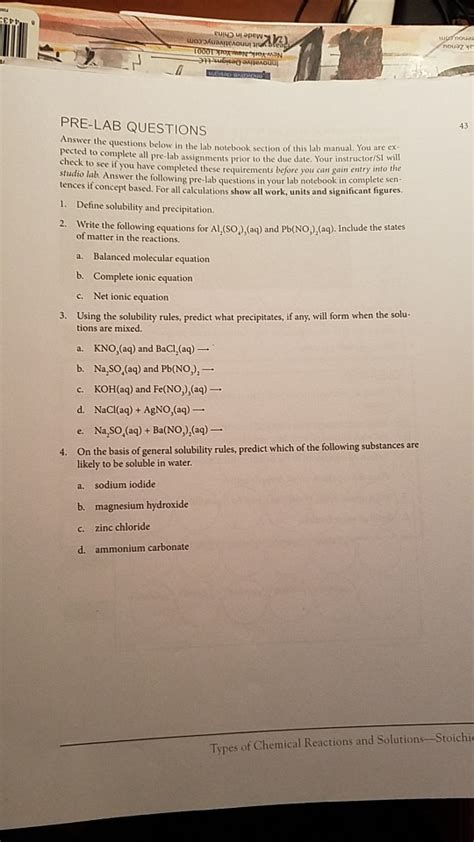 solved pre lab questions answer the questions below in the