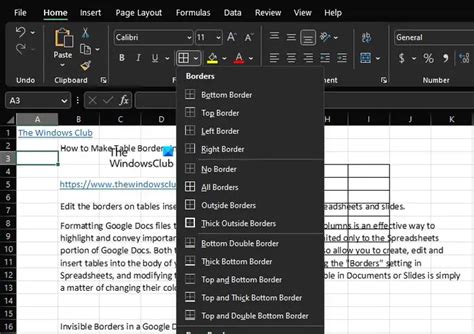 How To Add Border In Excel