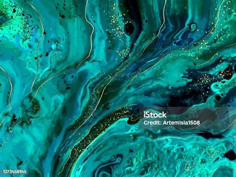 녹색 대리석과 골드 추상적 인 배경 질감 대리석과 골드 파우더의 천연 럭셔리 스타일 라인과 추상적 인 마블링 벡터 대리석에 대한 스톡 벡터 아트 및 기타 이미지 Istock