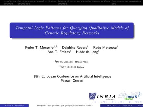 Pdf Temporal Logic Patterns For Querying Qualitative Models Of