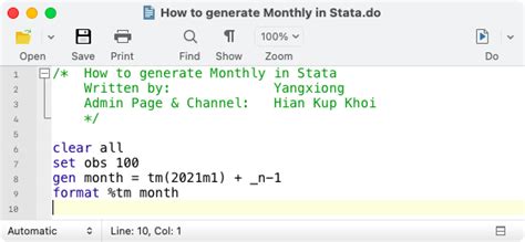 How To Generate Monthly In Stata Creating Monthly Variable In Stata