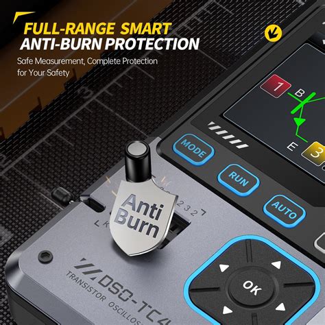 Fnirsi® Dso Tc4 3 In 1 10mhz 48msa S Digital Oscilloscope Transistor T