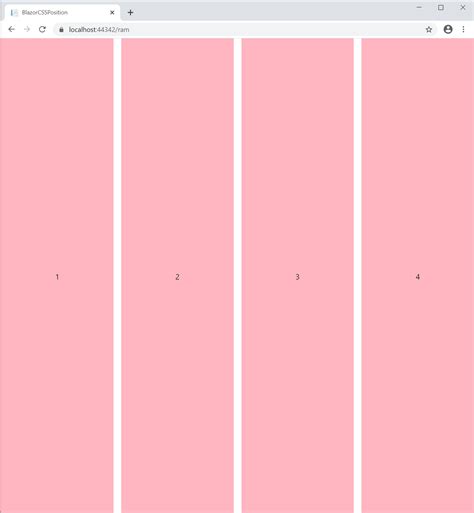 1 Line CSS Positioning Blazor Style