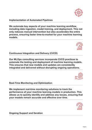 MLOps Consulting Services MLOps Developmemt SoluLab PDF