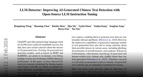 Paper Page Llm Detector Improving Ai Generated Chinese Text Detection With Open Source Llm