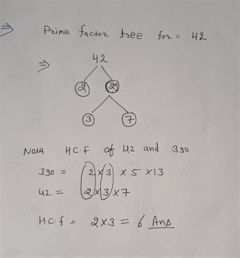 Solved The Prime Factor Tree For 390 Is Shown Below Draw The Prime